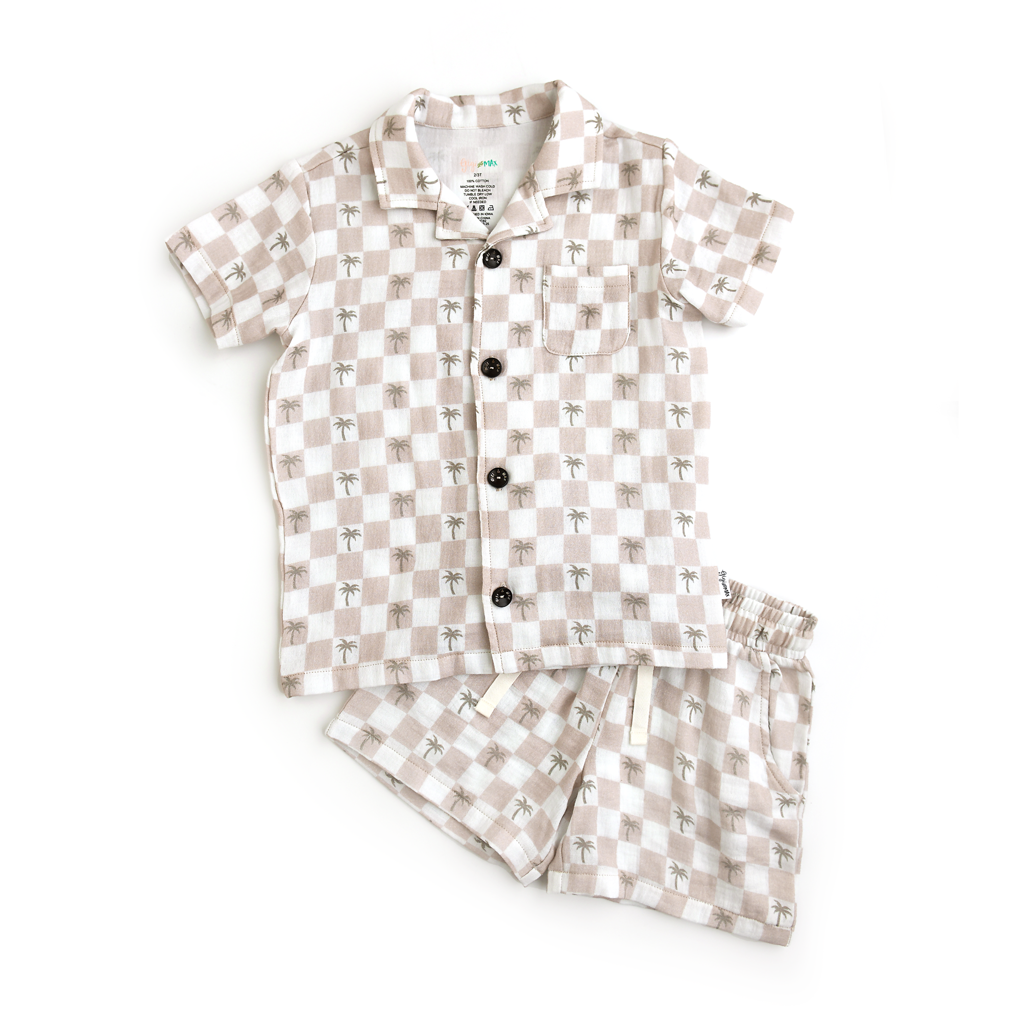 Beau Palm Tree COASTAL SET ORGANIC – Gigi and Max