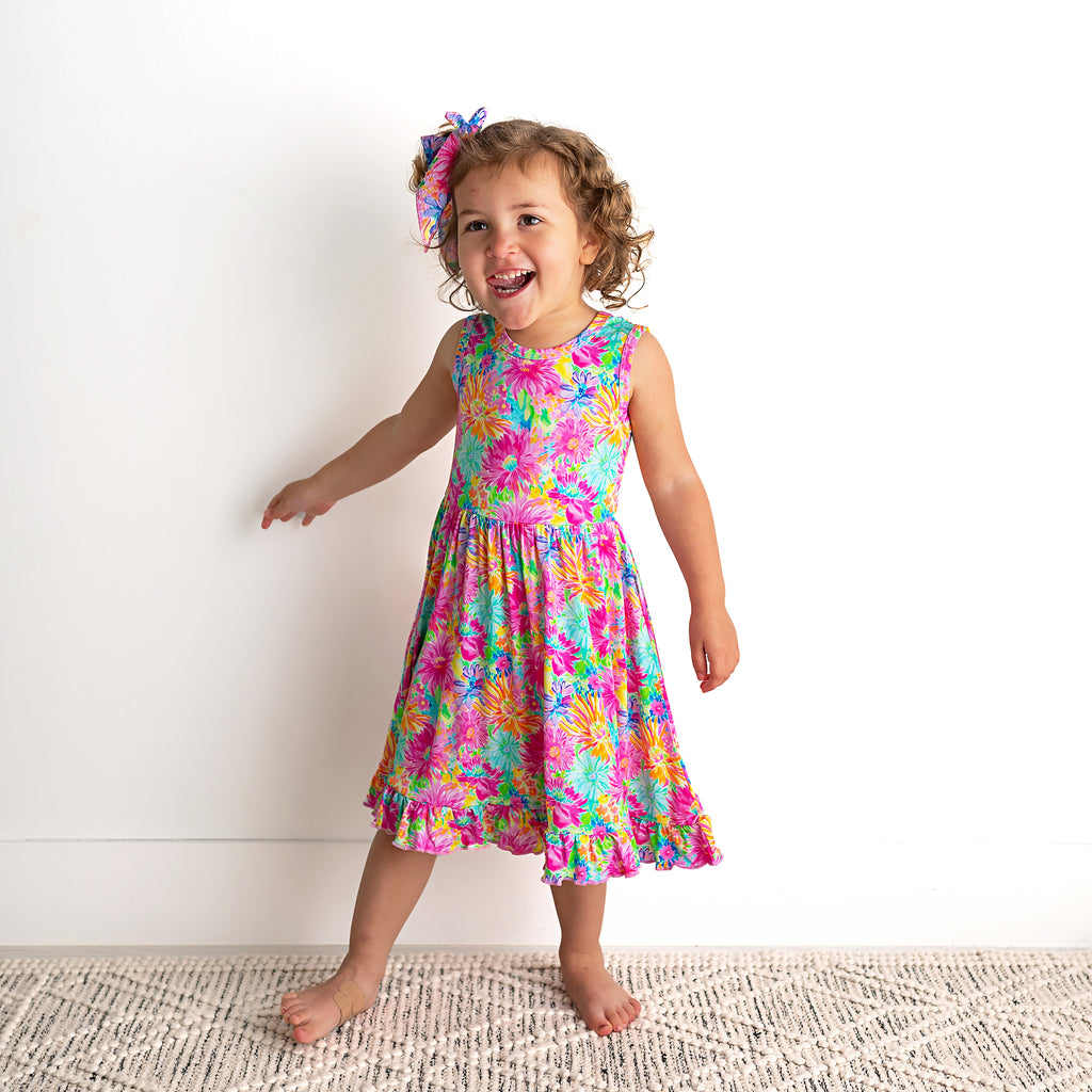 Kimberly Floral CLIP BOW – Gigi and Max